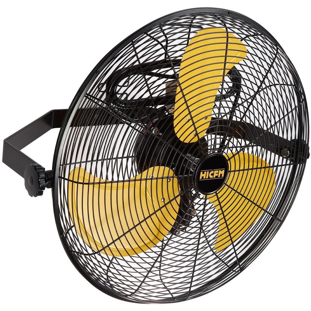 WOCK HICFM 20 in. Outdoor High Velocity Wall Mounted Fan in Yellow with ...
