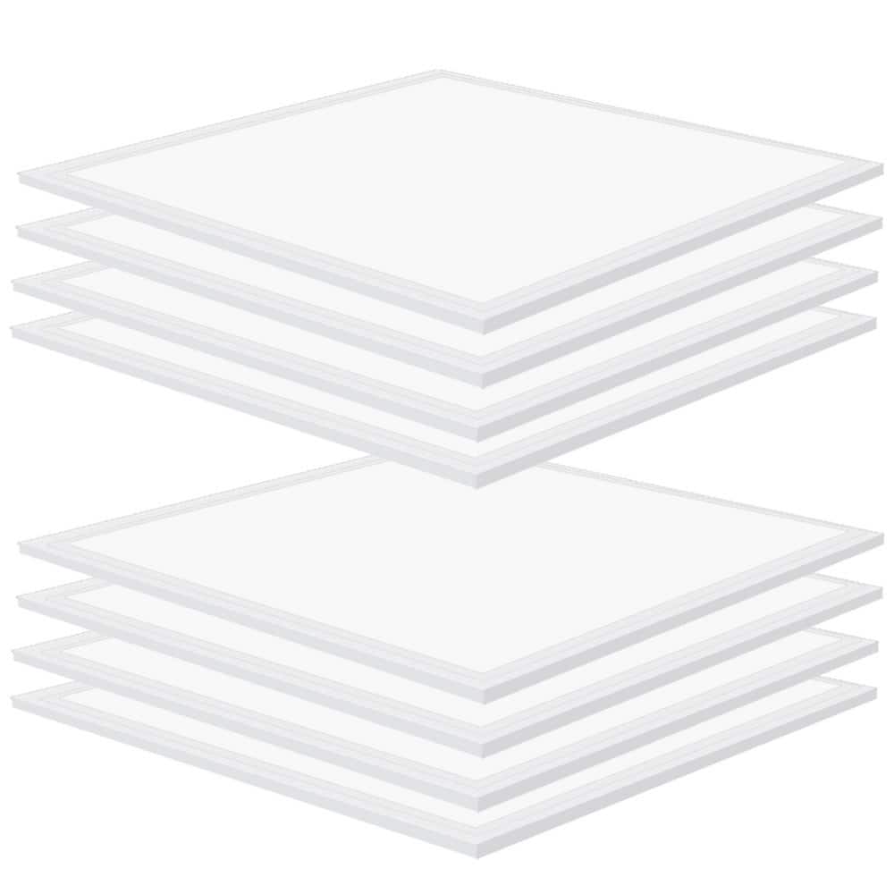 Bieuoram 2 ft. x 2 ft. 5800 Lumens Integrated LED Flat Panel Light ...