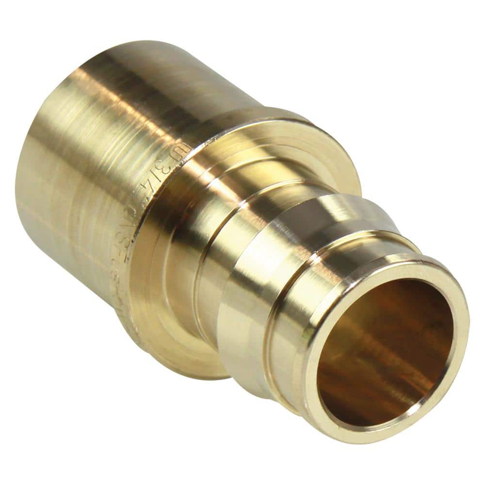 Uponor ProPEX 3/4 in. PEX-A Expansion Barb x 3/4 in. Copper Lead-Free Brass Female Sweat Adapter ...