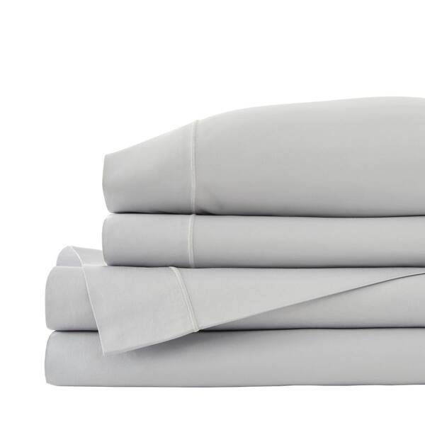 Stylewell 800 Thread Count Cotton 4 Piece Full Sheet Set In Gray Hd002l