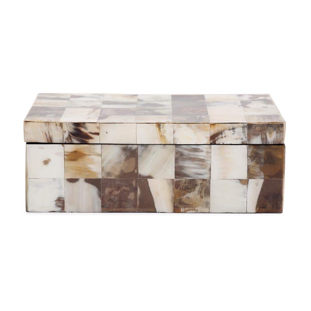 Marley Forrest Godfrey Rectangular White Horn Tiled Box 25183 - The ...
