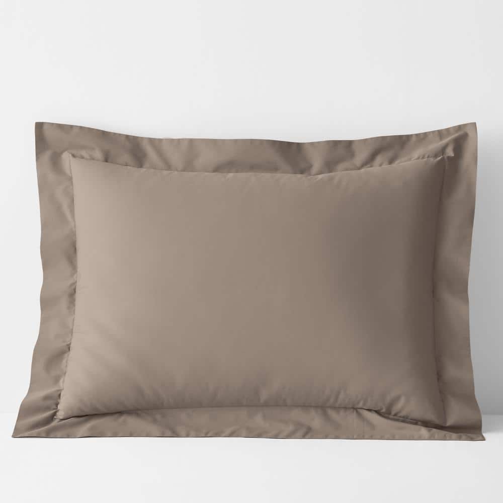 The Company Store Company Cotton Percale Mocha Standard Sham 50652F-STD ...