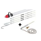 Milwaukee 15 ft. Mid Flex Fiberglass Fish Stick Kit with Accessories 48 ...