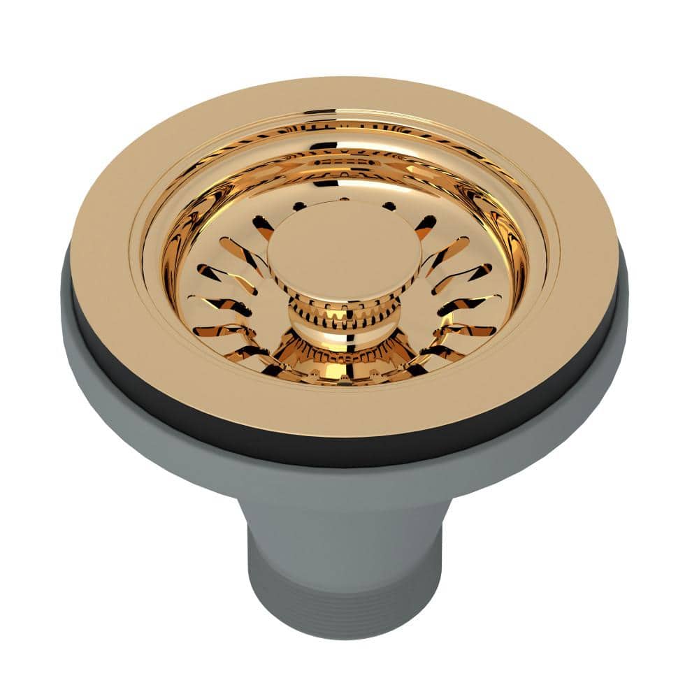 ROHL Kitchen Basket Strainer in English Gold 738EG - The Home Depot