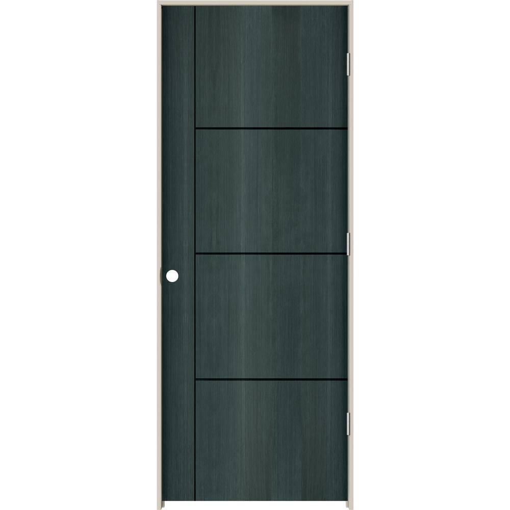 JELD-WEN 30 in. x 80 in. Left-Hand Solid Core Denim Composite Single ...