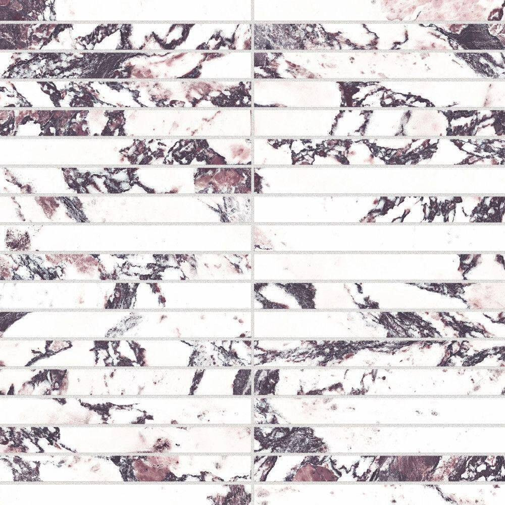 Merola Tile Touche Brick Stacked Rubis 12 in. x 12 in. Porcelain Floor ...