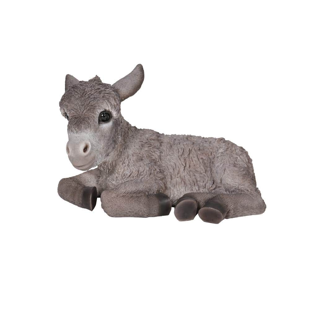 HI-LINE GIFT LTD. Donkey Lying Down Garden Statue 87974-E - The Home Depot