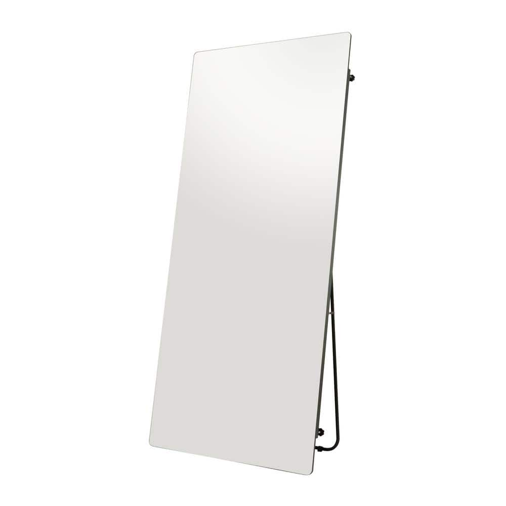 CosmoLiving by Cosmopolitan 31 in. x 69 in. Silver Glass Polished Floor ...