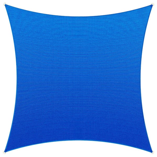 AMGO 12 ft. x 12 ft. Blue Square Sail Square-12-Blue - The Home Depot