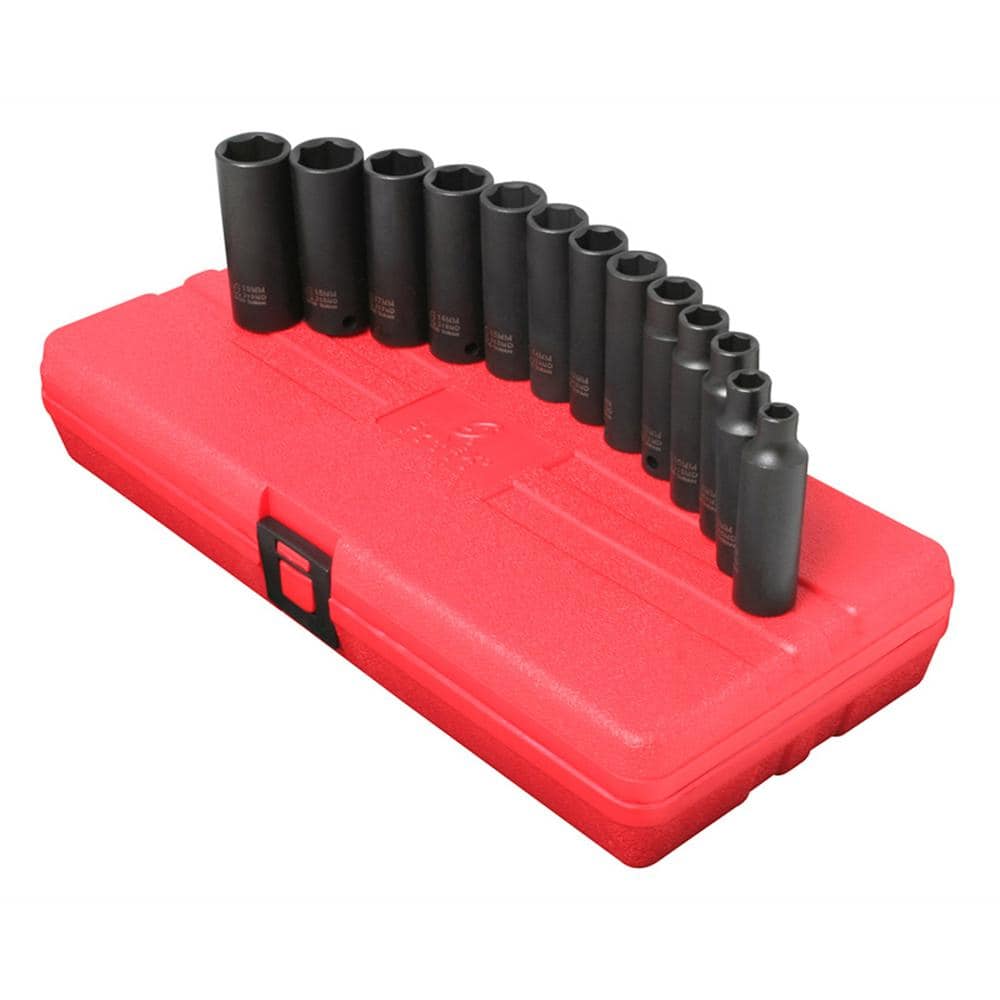 SUNEX TOOLS 3/8 in. Drive Deep Impact Socket Set (13-Piece) SUN3359 ...