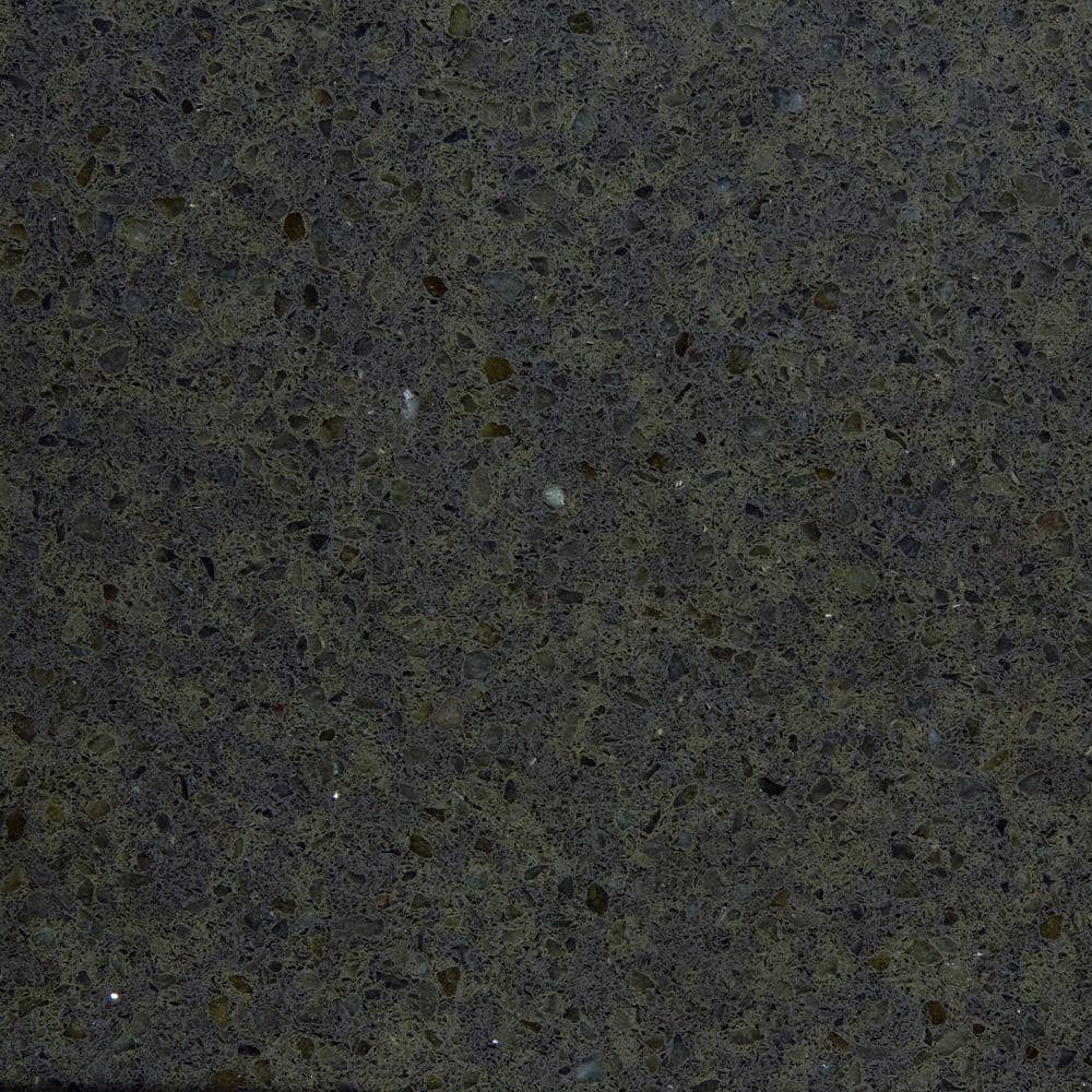 Silestone 4 in. Recycled Surfaces Countertop Sample in Iron Ore CT ...