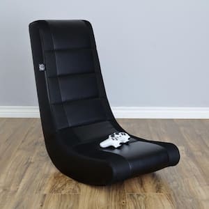 THE CREW FURNITURE Classic Faux Leather and Mesh Ergonomic Video Rocker ...