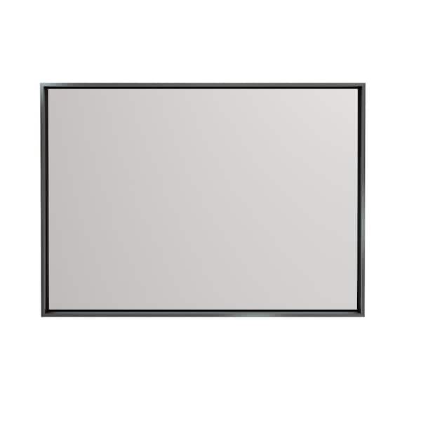KeonJinn 42 in. W x 36 in. H Rectangular Aluminum Square Corner Framed ...