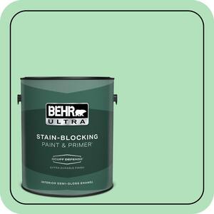 BEHR PREMIUM PLUS 8 oz. #P400-3 Folk Tale Satin Enamel Interior ...