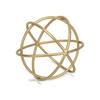 HomeRoots 8.75 in. Gold Petite Gold Metal Orb Decorative Sculpture ...