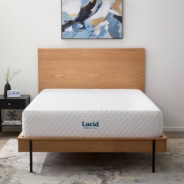 Lucid 14 inch memory foam mattress store