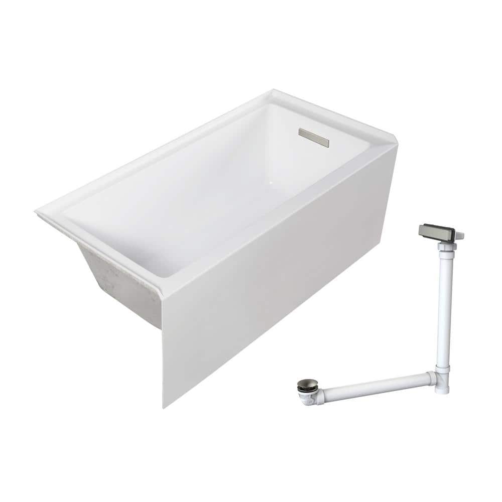 Transolid Unity AFR 60 in. x 30 in. Soaking Bathtub with Right Drain in ...