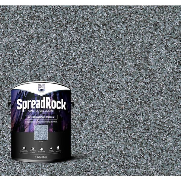 Reviews for DAICH Granite Stone Coating 1 Gal. Ice Grey Satin Interior ...