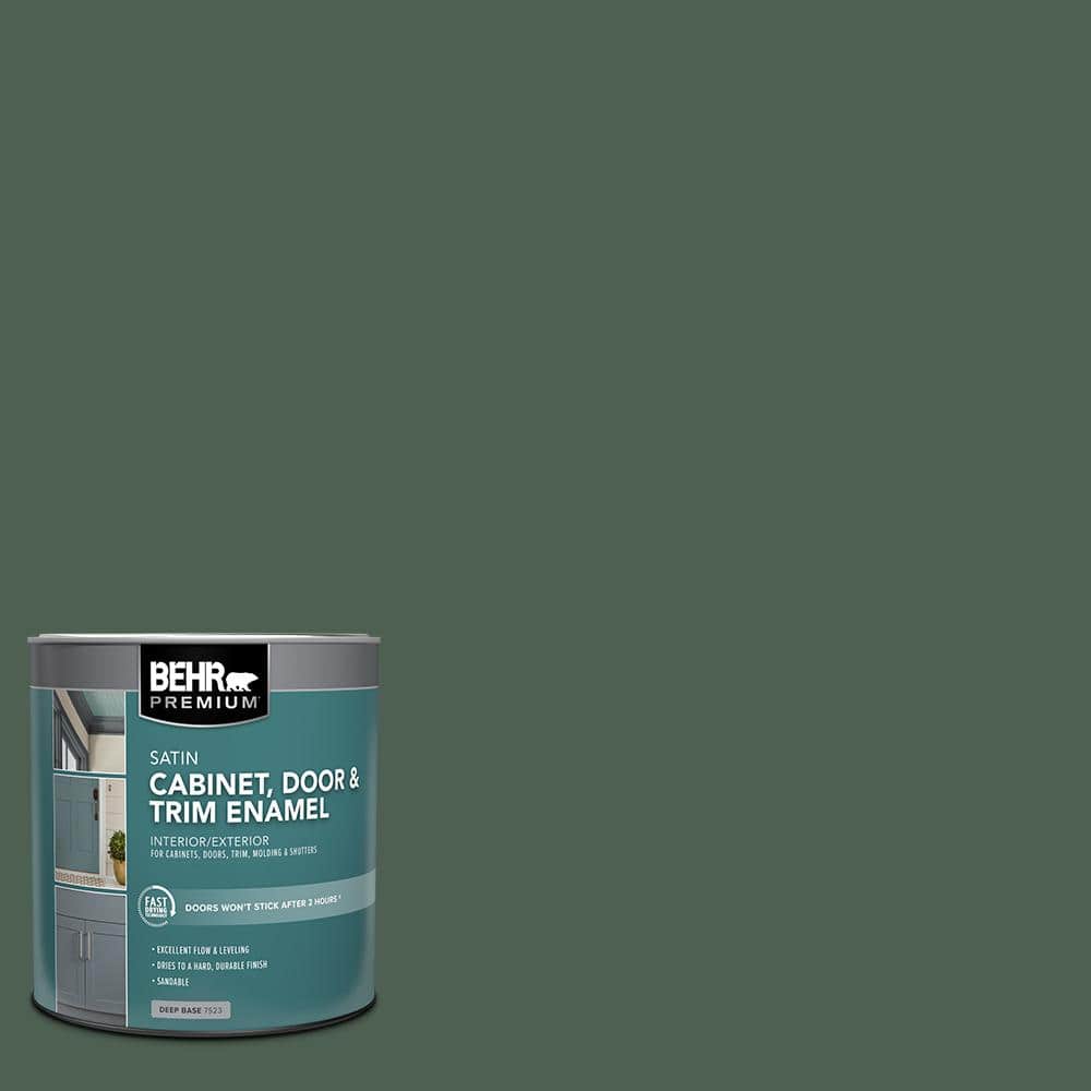 BEHR PREMIUM 1 qt. #PPU11-20 Congo Satin Enamel Interior/Exterior ...