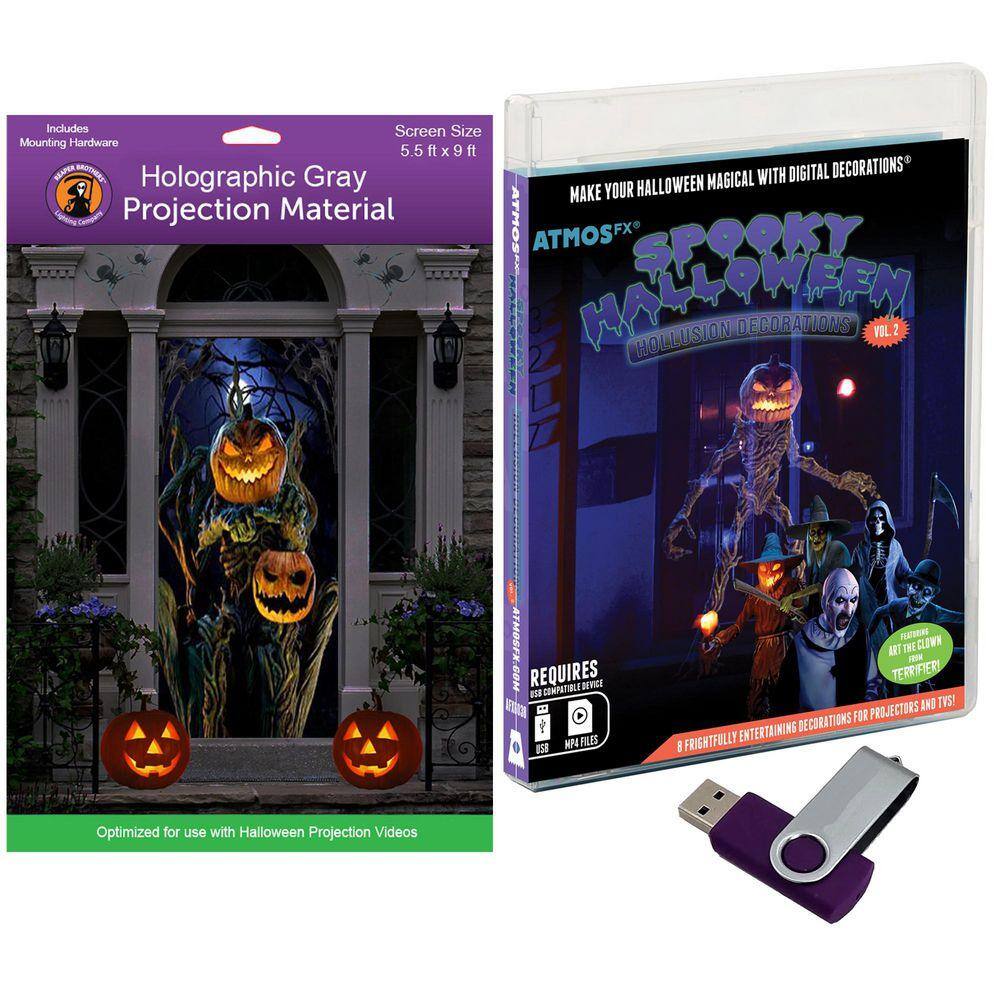 HoliScapes Spooky Halloween Hollusion Vol. 2 USB with 5.5' + 9' Screen ...