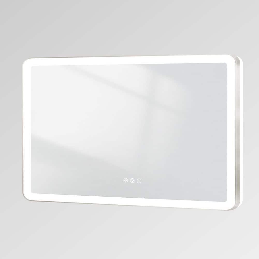 Reviews for Hpeytaire 55 in. W x 36 in. H Rectangular Rounded Framed ...