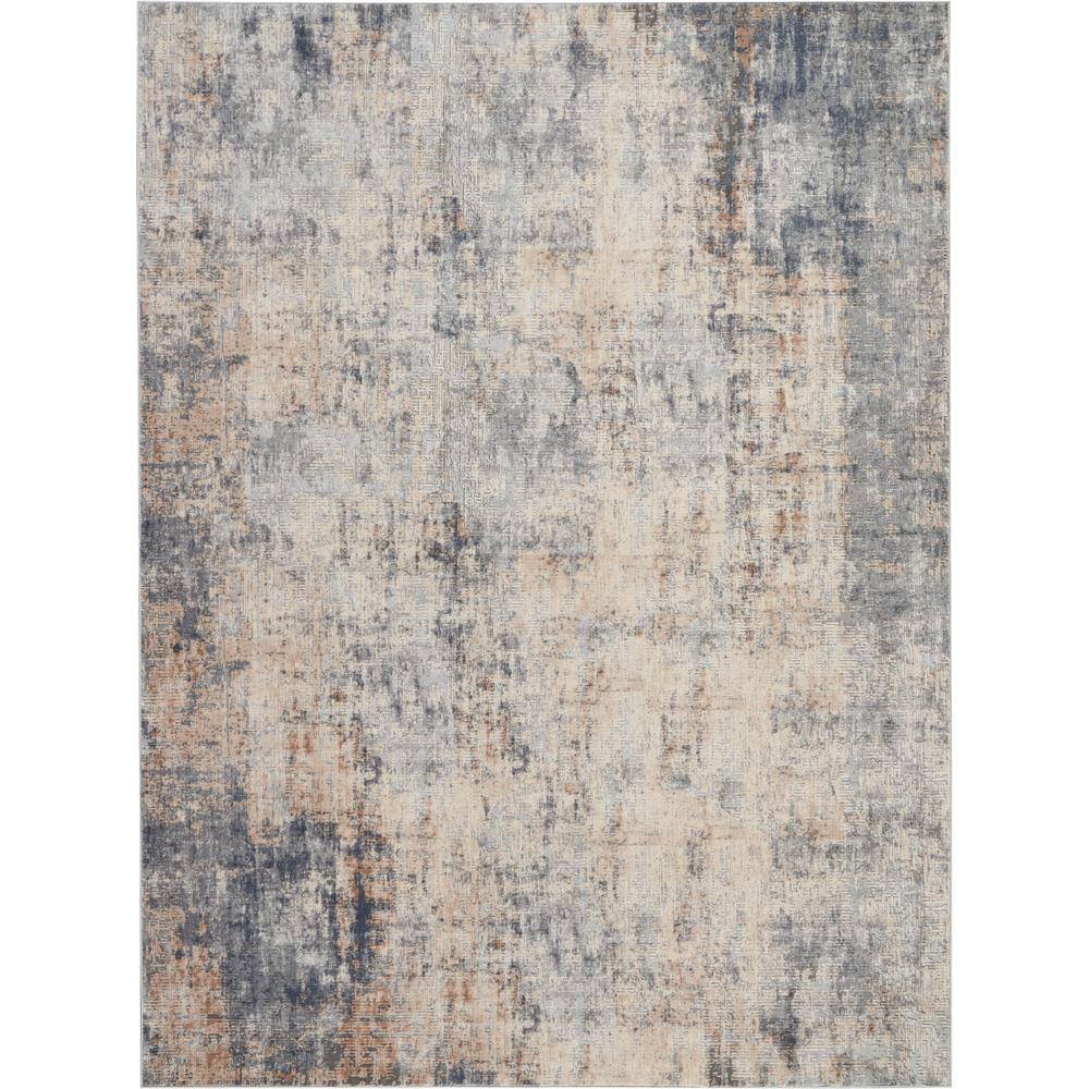 Nourison Rustic Textures Grey/Beige 8 ft. x 11 ft. Abstract ...