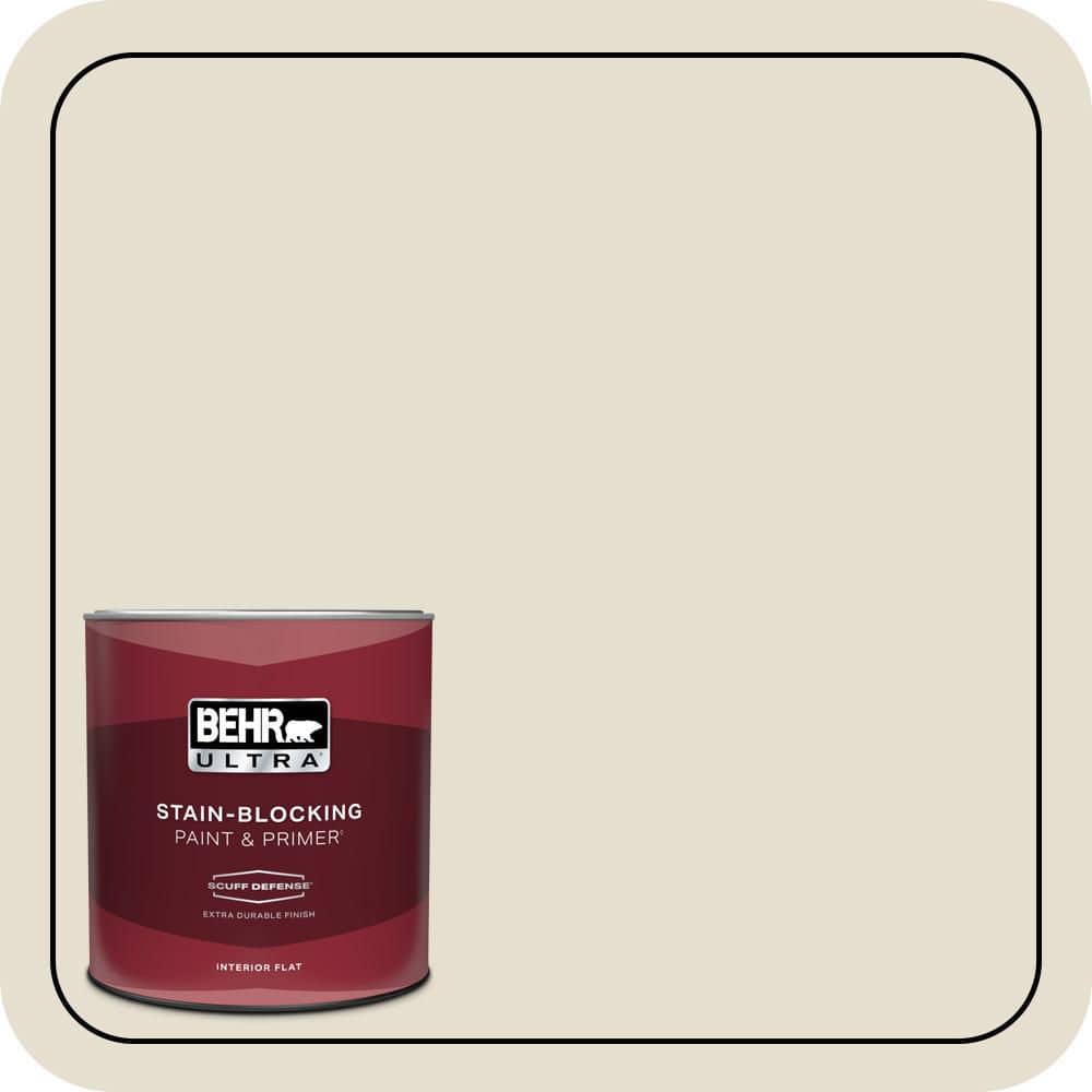 BEHR ULTRA 1 qt. #750C-2 Hazelnut Cream Extra Durable Flat Interior ...