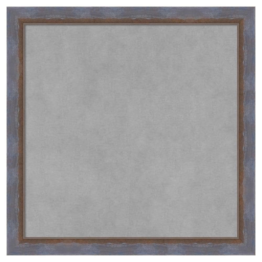 Amanti Art 2-Tone Blue Copper 18 in. x 18 in. Framed Magnetic Board ...