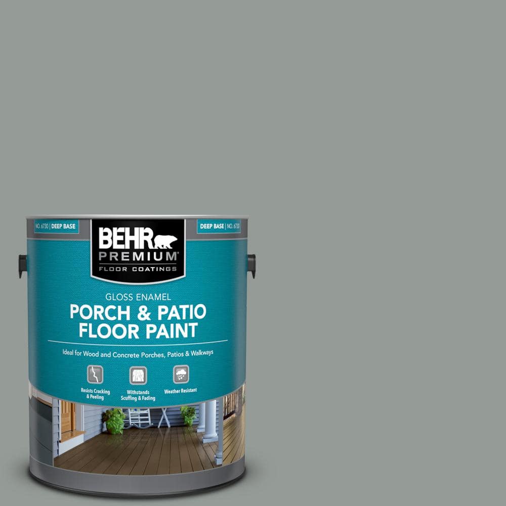 BEHR PREMIUM 1 gal. #BXC-66 Dusk Blue Gloss Enamel Interior/Exterior ...