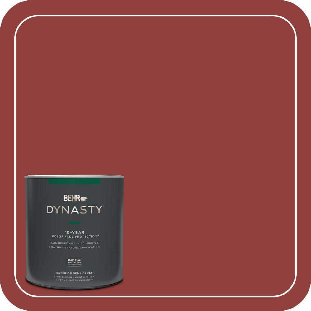 BEHR DYNASTY 1 qt. #BIC-49 Red Red Red Semi-Gloss Exterior Stain ...