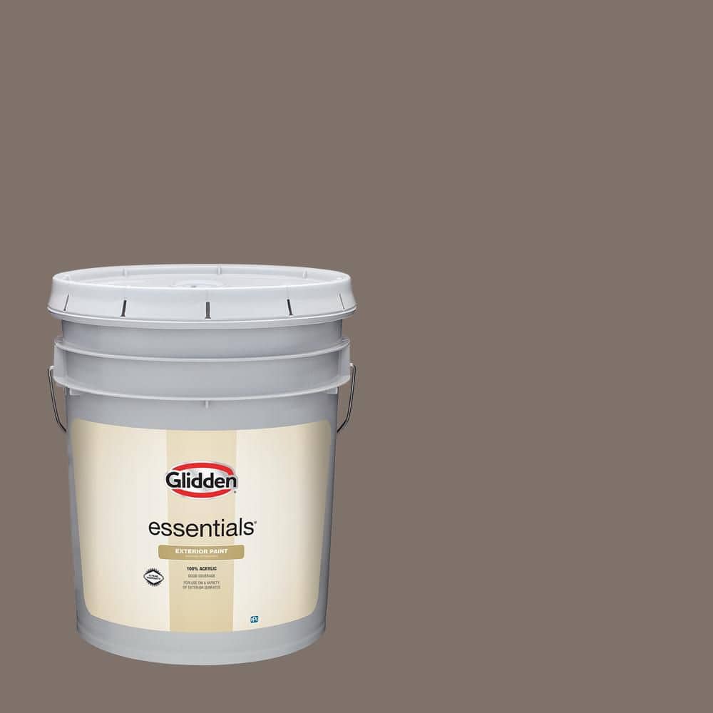 Glidden Essentials 5 gal. PPG1018-6 Flipper Satin Exterior Paint ...