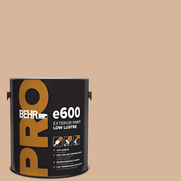 BEHR PRO 1 gal. #ECC-40-1 Canewood Low Luster Exterior Paint PR62001 ...