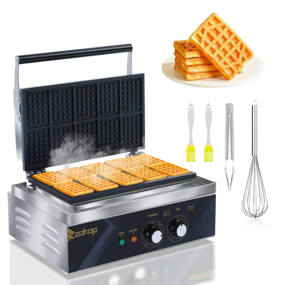 Karl home 10 Grids 1550W 110V Electric Stainless Steel Non-Stick ...