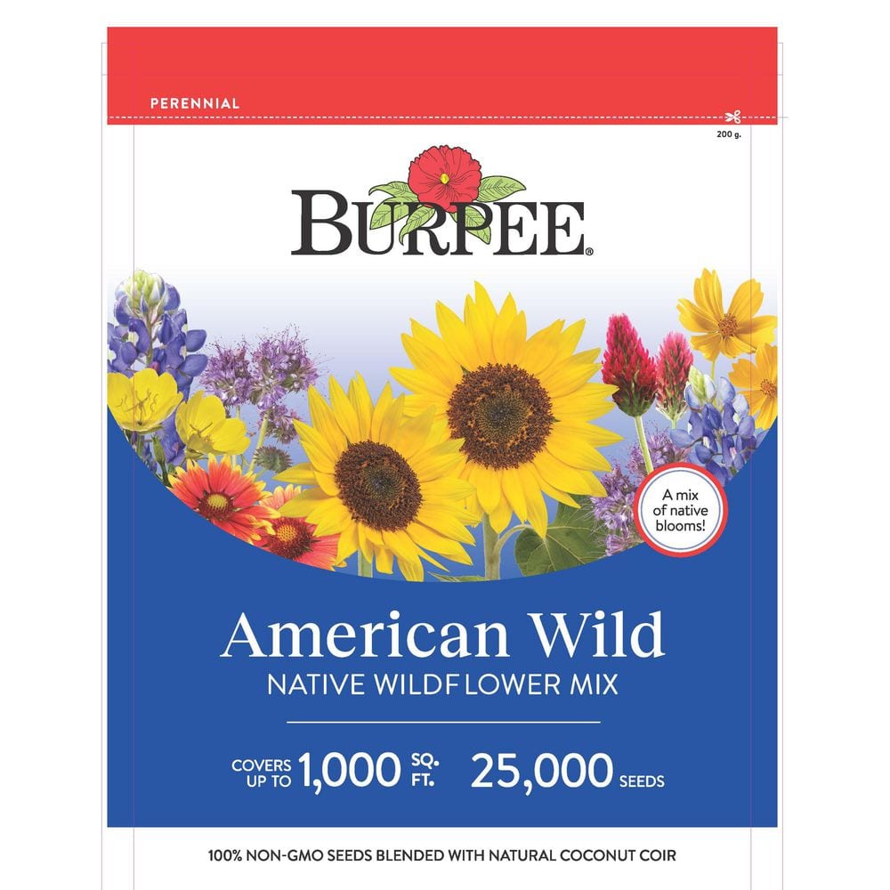 Burpee Wildflower Bag American Wild Mix Seed 13561 - The Home Depot