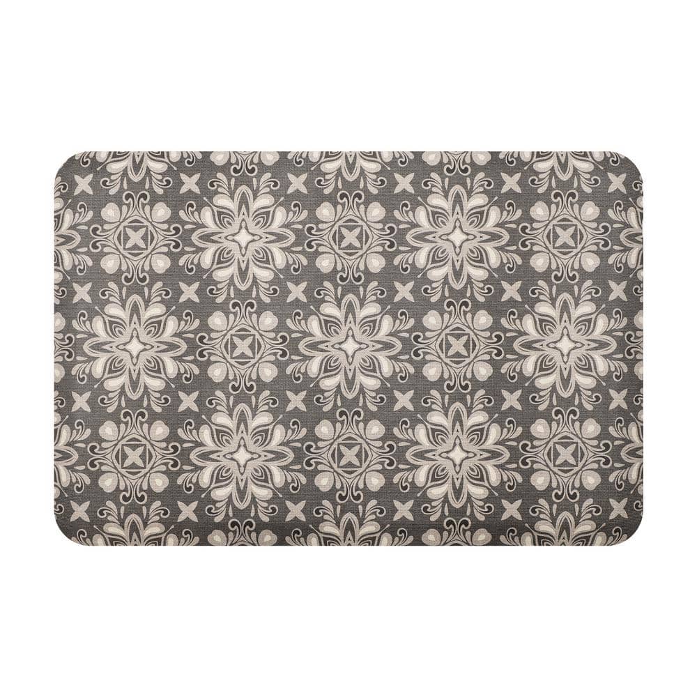 Bungalow Flooring Sole Comfort Anti-Fatigue Mat, Boho Medallions : Dark ...
