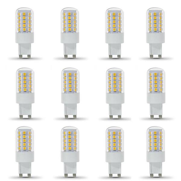 Feit Electric 40-Watt Equivalent T4 Dimmable G9 Bi-Pin LED Light Bulb ...