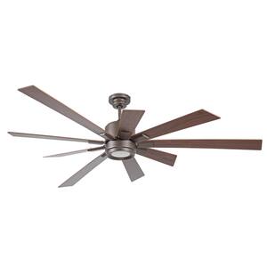 CRAFTMADE Champion 60 in. Indoor Brushed Polished Nickel Ceiling Fan ...