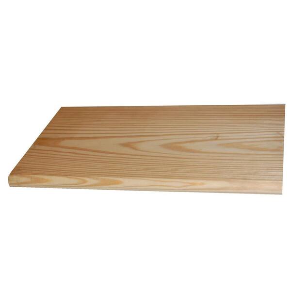 1 in. x 11-1/2 in. x 12 ft. Bullnose Stair Tread MDF Board 1003000 ...