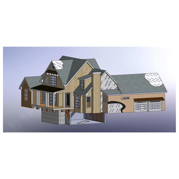 Cellofoam Poly Shield 1.5 in. x 48 in. x 8 ft. (Fan-Fold Style) Rigid ...