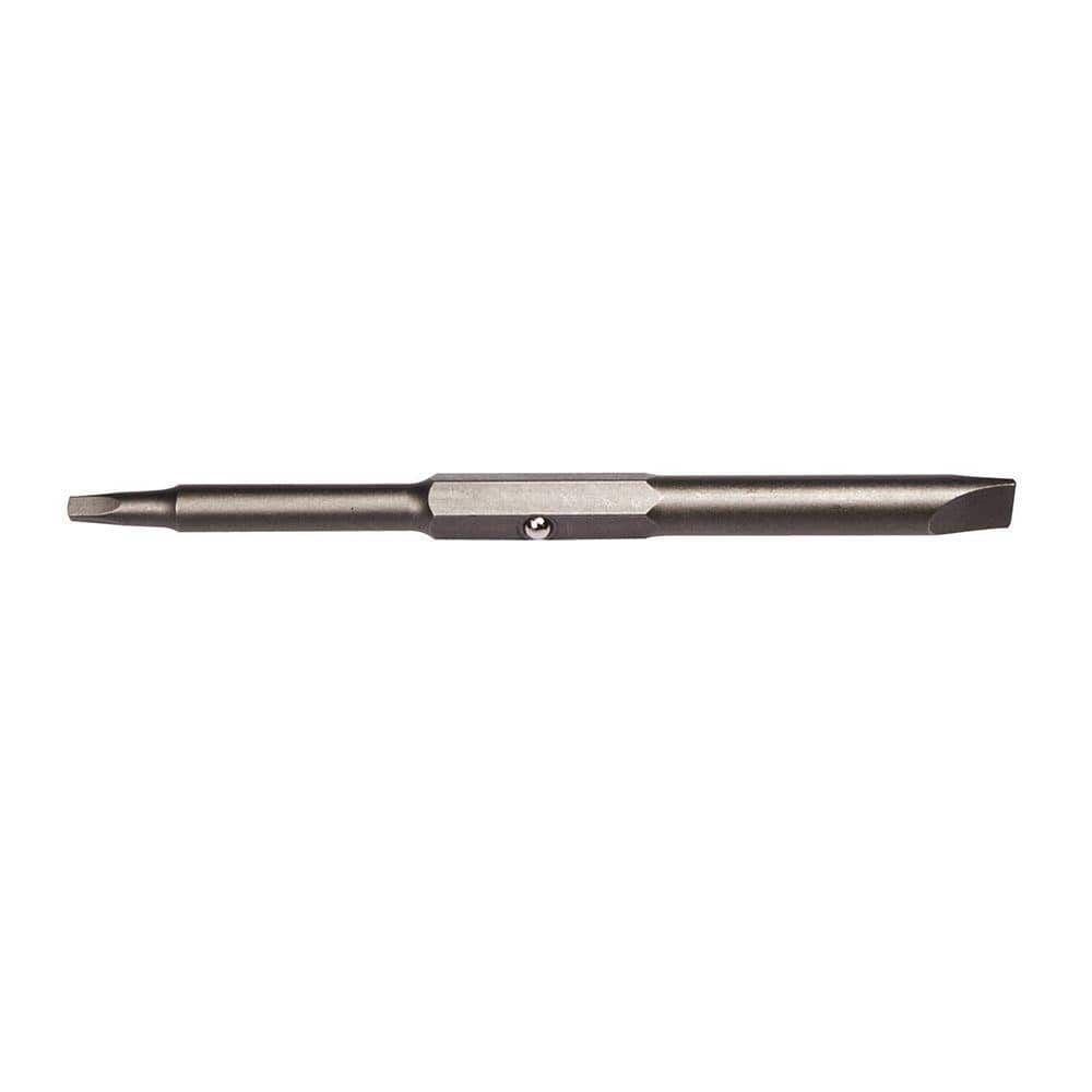 Klein Tools #1 Square and 1/4 in. Slotted Replacement Bits (2-Piece ...