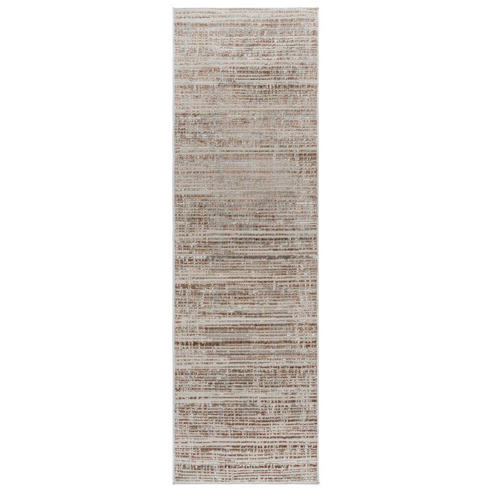 Gertmenian & Sons Missha Marris Beige 2 ft. x 8 ft. Abstract High-Low ...