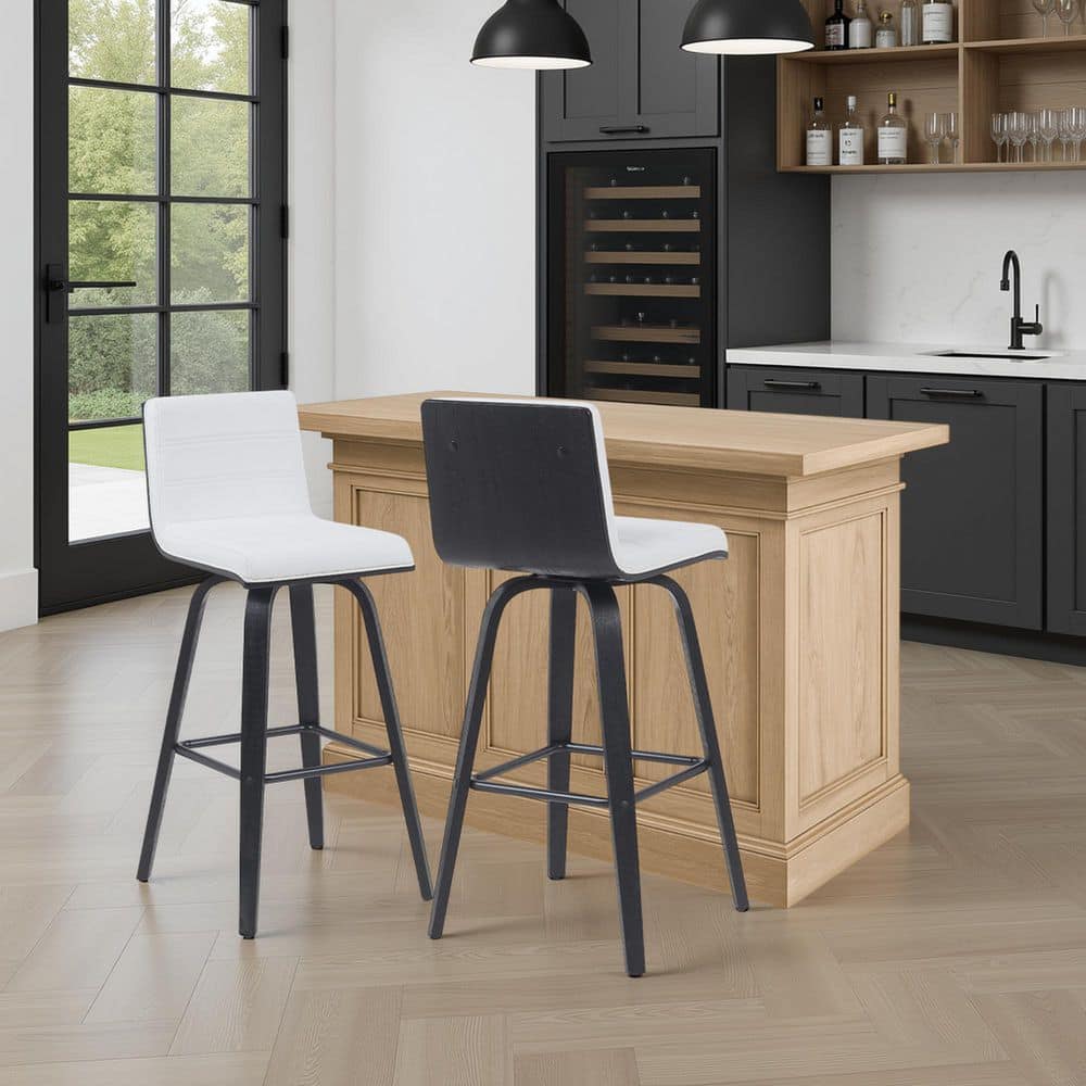 Reviews for Armen Living Vienna 39.5 in. H White / Black Square Back ...