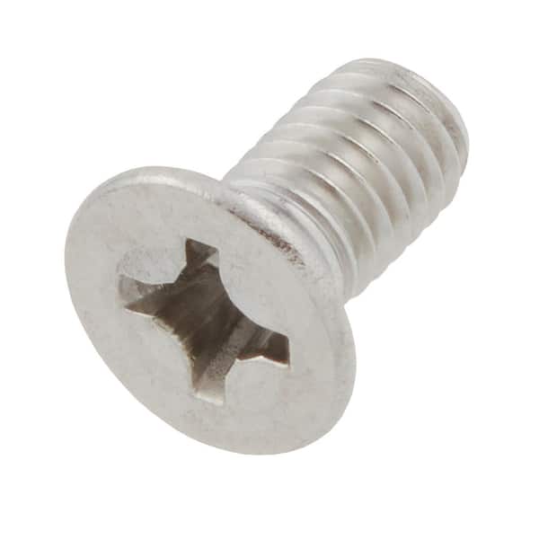 Everbilt M6-1.0x12mm Stainless Steel Flat Head Phillips Drive Machine ...