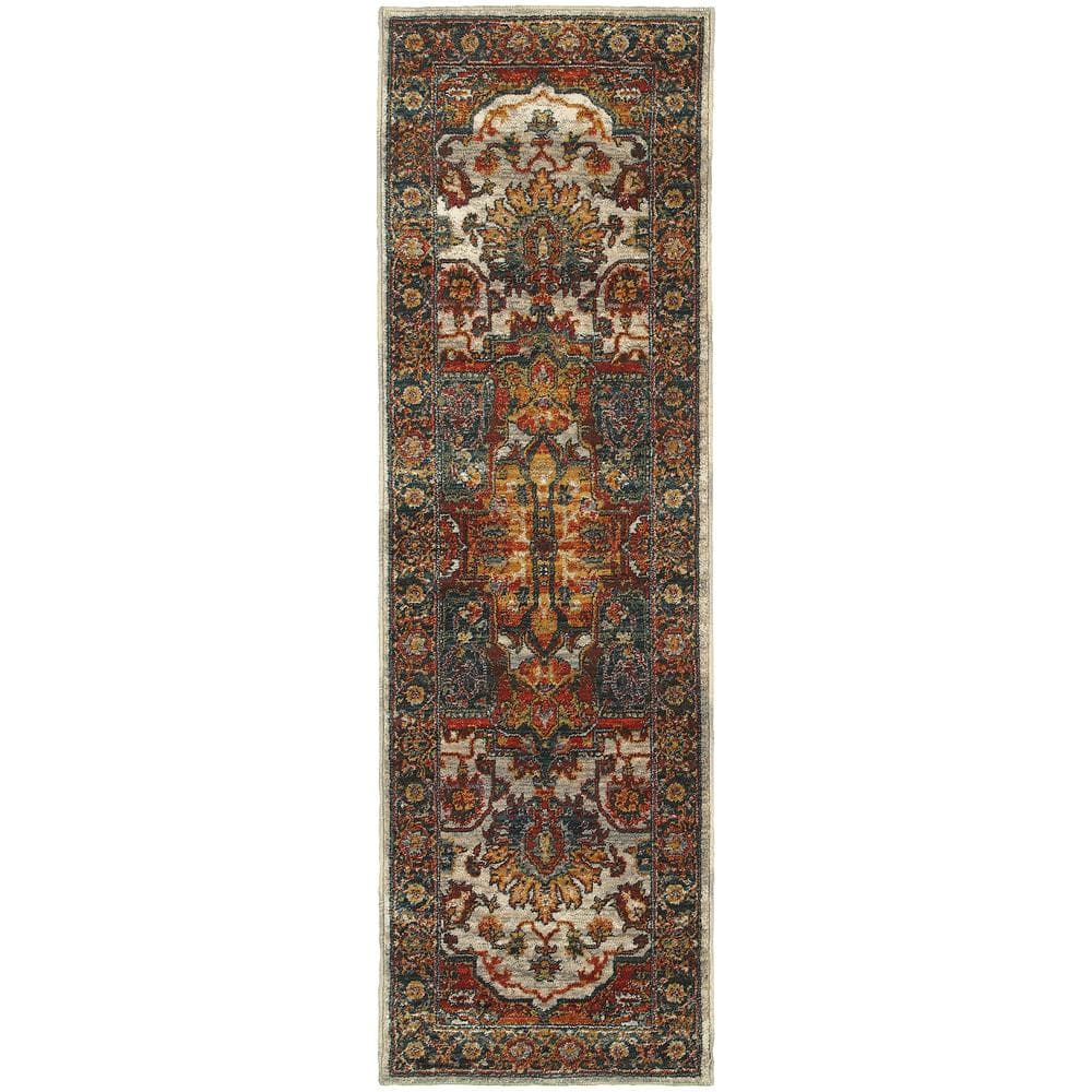 Home Decorators Collection Flanders Rust 2 ft. x 8 ft. Runner Rug ...