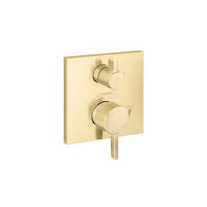 Hansgrohe Ecostat Wall Mount Shower Trim Kit in Brushed Gold Optic ...