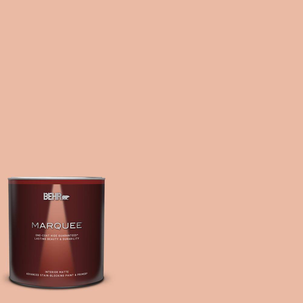 BEHR MARQUEE 1 qt. #M200-3 Sunset Drive Matte Interior Paint & Primer ...