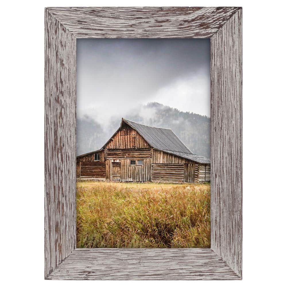 Malden 4 x 6 GRAY RIDGE LINEAR WOOD PICTURE FRAME - 4 PACK 40003-46 ...