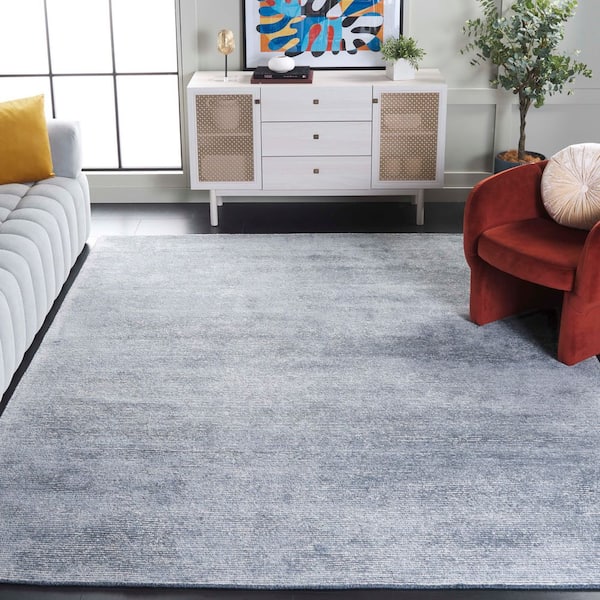 SAFAVIEH Mirage 8 ft. x 10 ft. Light Blue Solid Color Area Rug MIR475L ...