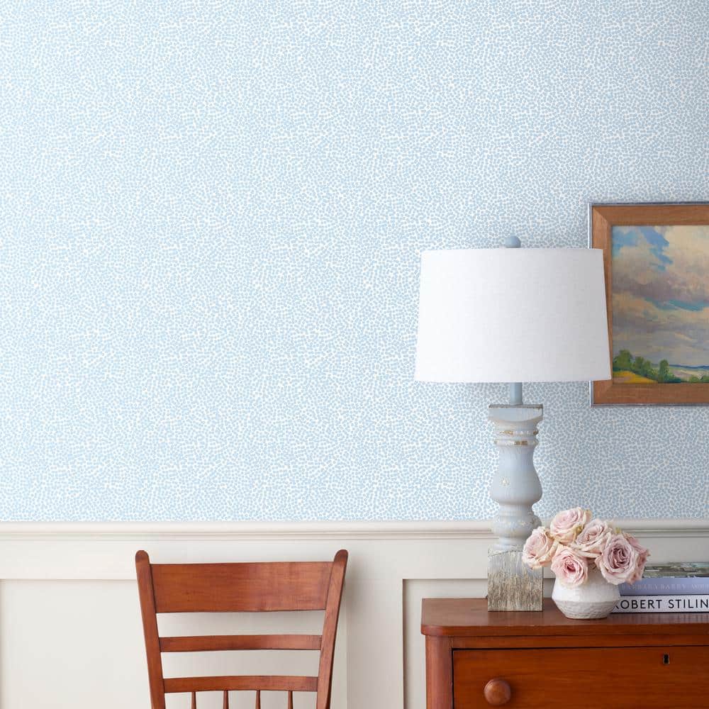 The Company Store Dots Light Blue Non-Pasted Wallpaper Roll (Covers 52 ...