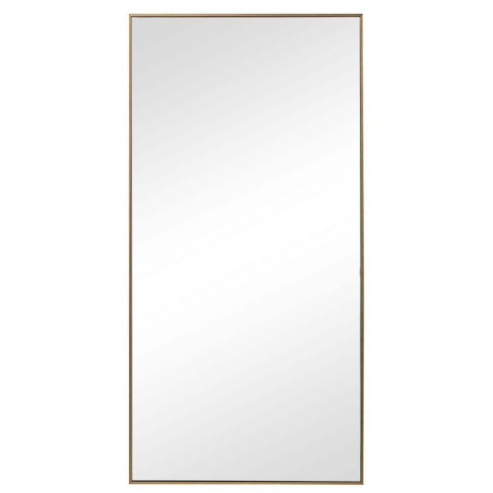 Benjara 20 in. x 40 in. Modern Gold Rectangle Shape Thin Polystyrene ...
